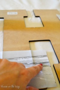 She Is Painting This Wooden Letter With Modge Podge And The Result Is ...