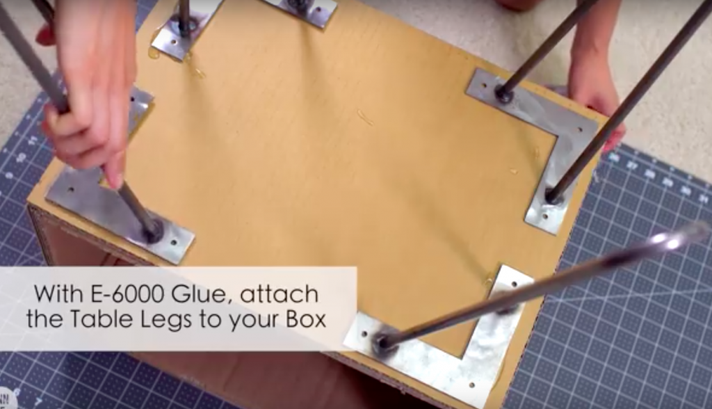 I Couldn't Believe What She Made By Attaching Table Legs To A Cardboard ...