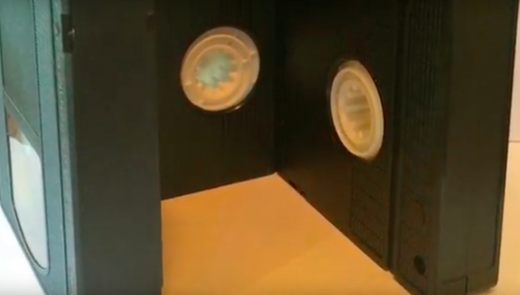 She Glues Together Some VHS Tapes To Make A Wonderful Personal Gift ...