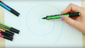 It Starts As A Simple Swirl But It Ends Up A Perfect Rendition Of A ...