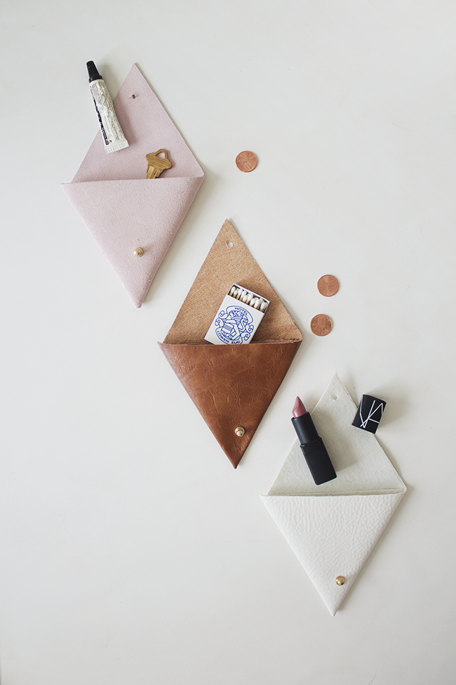 A Simple Cut And Fold Of A Piece Of Leather Makes An Adorable Accessory ...