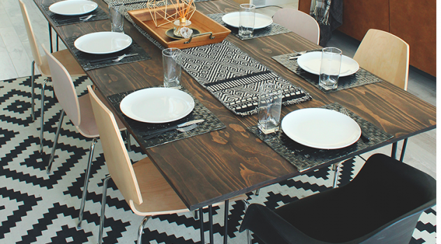 This Incredible Table Is Actually A Very Basic (and INEXPENSIVE) DIY ...